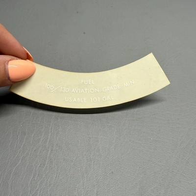 5026015-201 Cessna Fuel Placard | eBay
