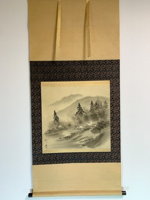 Paintings & Scrolls - Hanging Scroll Jiku Kakejiku Japan Painting