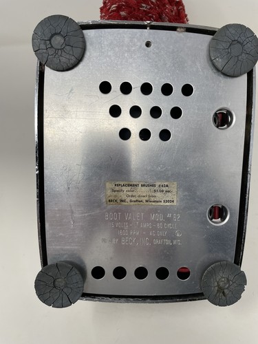 Vintage Chrome Boot Valet /Polisher Model #62 With Original Brush Belk ...