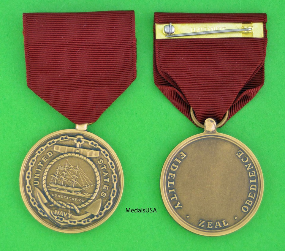 3 WWII Navy Medals & Ribbons - Good Conduct, European Theater, WW2 ...