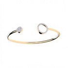 9ct Gold Baby/Childs Fancy Stone Set Torque Bangle | eBay