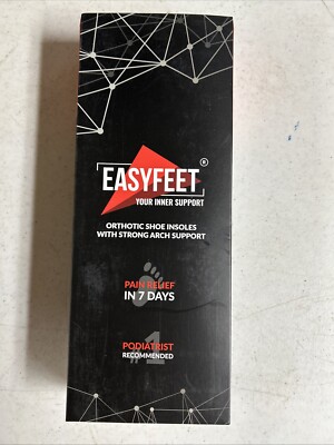 EASYFEET Orthotic Sports Shoe Insoles Hard Arch Support XS Women’s (5-7 ...