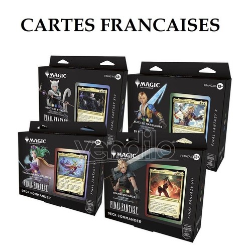 Magic the Gathering MTG X Final Fantasy - 4x Deck Commander Display ...