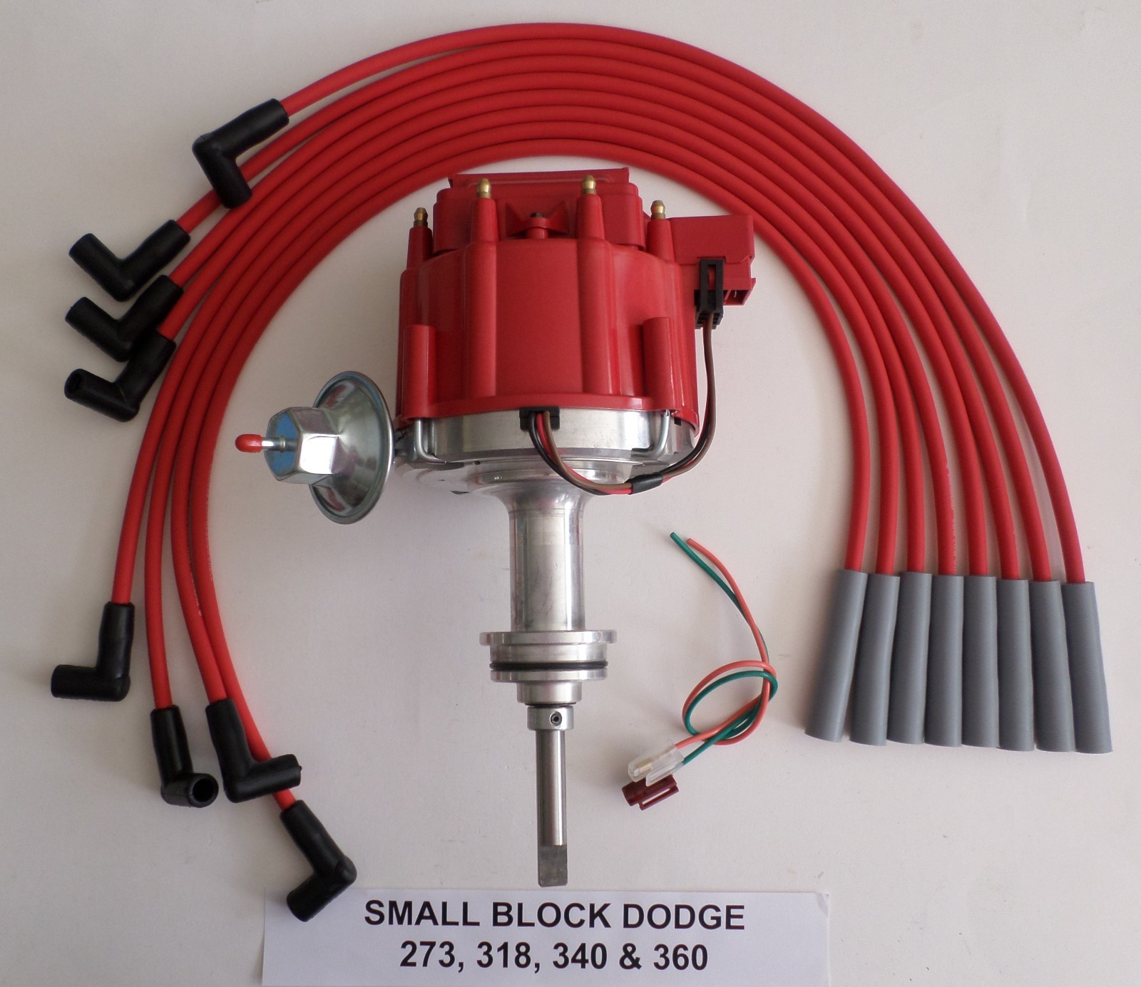 DODGE SMALL BLOCK 273 318 340 360 1964-89 HEI DISTRIBUTOR & RED Spark ...