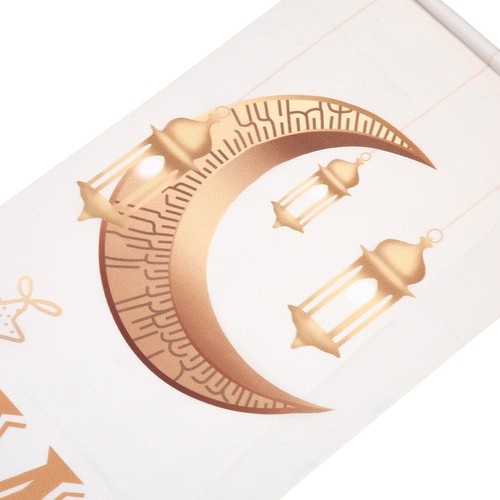 Ramadan Mubarak Porch Sign 5.9ft Waterproof Fabric Eid Mub Mubarak ...