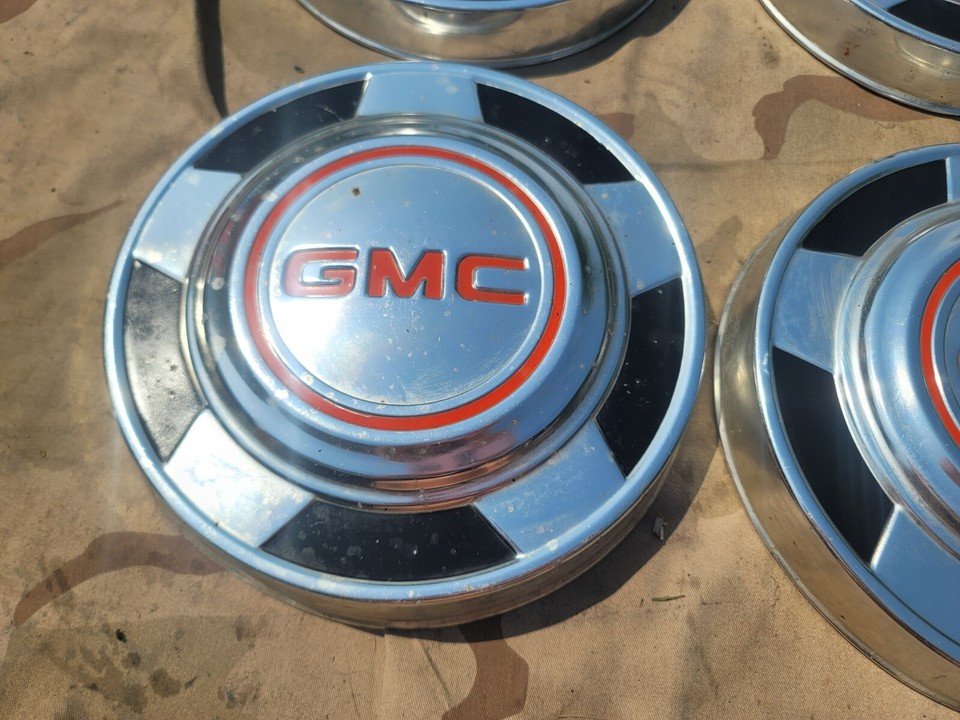 (4) 1973-1987 GMC Pickup Truck Hubcap Cap OEM 1/2 1500 73-87 | eBay