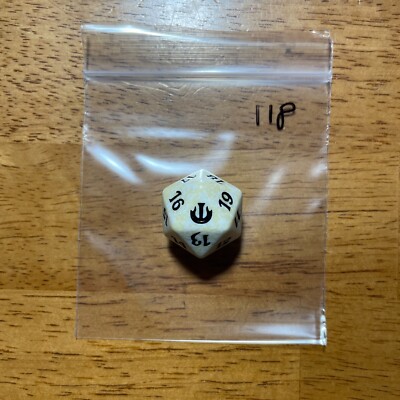 🎲MTG d20 Spindown 20-sided Life Counter die dice Journey into Nyx White ...