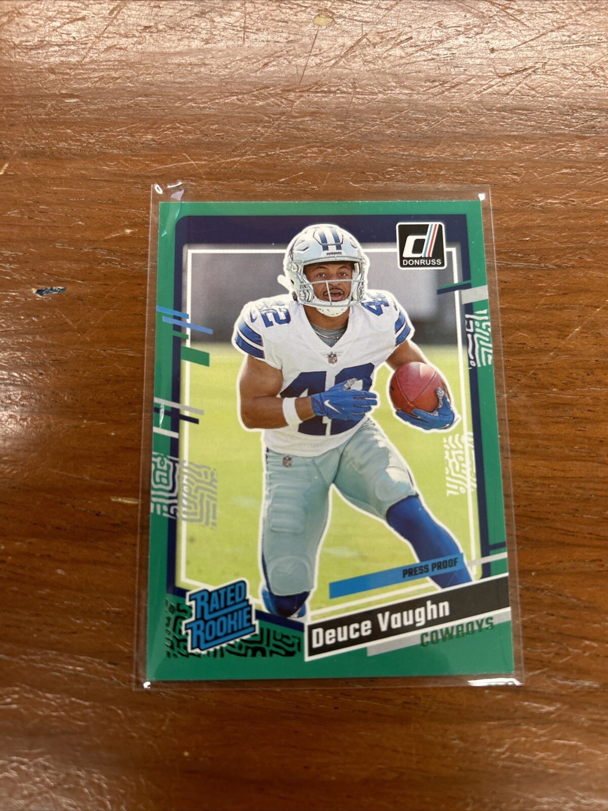 DEUCE VAUGHN RC 2023 Panini DONRUSS - GREEN PRESS PROOF RATED ROOKIE ...