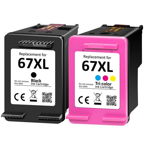 67xl Ink Cartridges for HP 67 Ink Deskjet 2700 2755 4155 Envy 6000 6055 ...