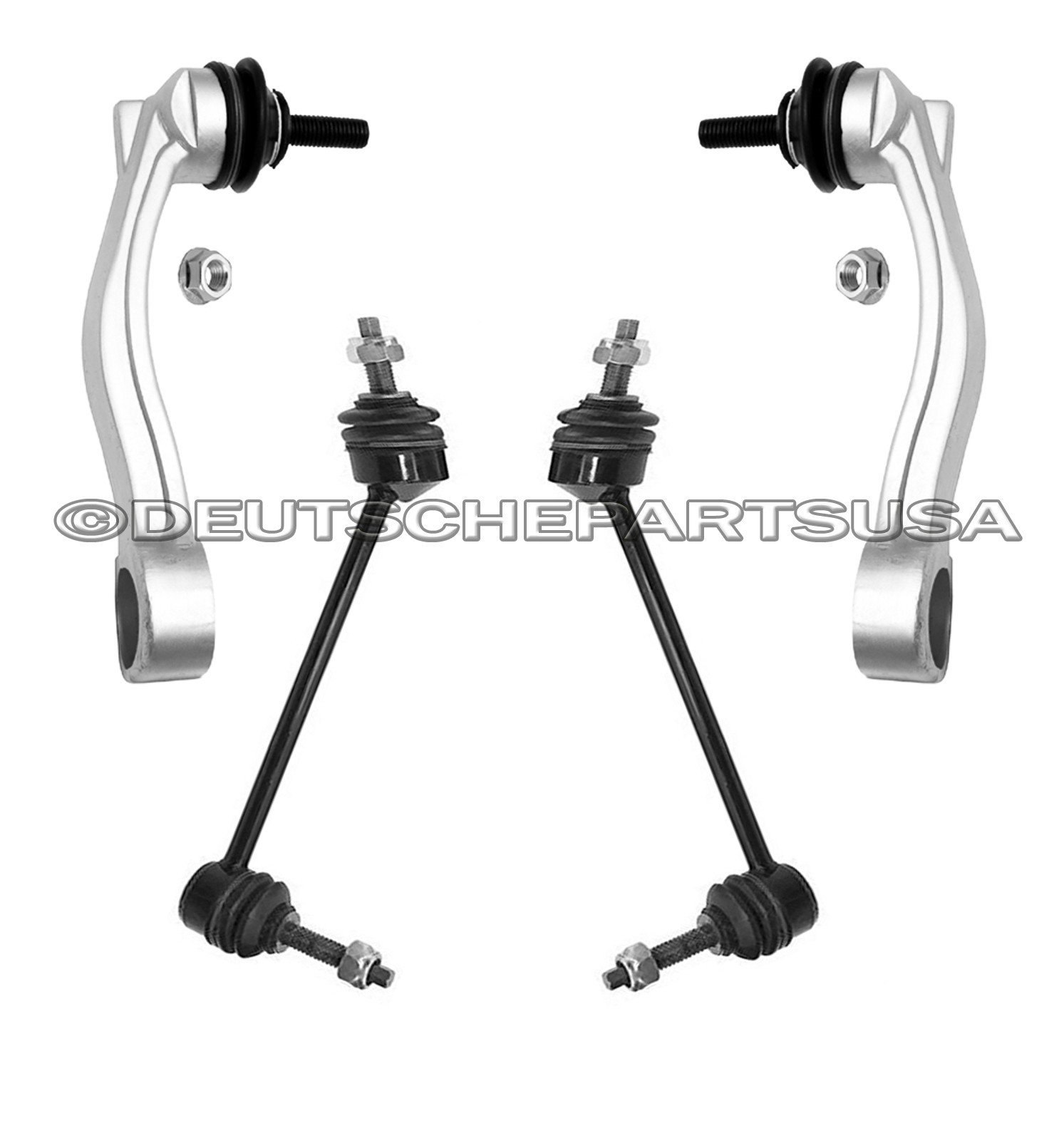 Jaguar Front & Rear Sway Stabilizer Bar Links C2C18572 C2C18573 ...