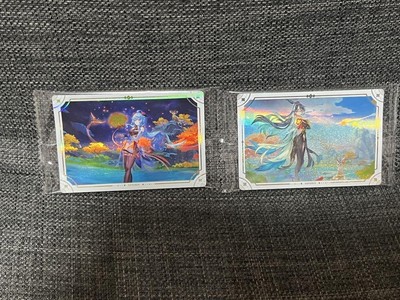 Genshin Impact Wafer 2 Rizuki Set Collectible Cards Used Condition | eBay