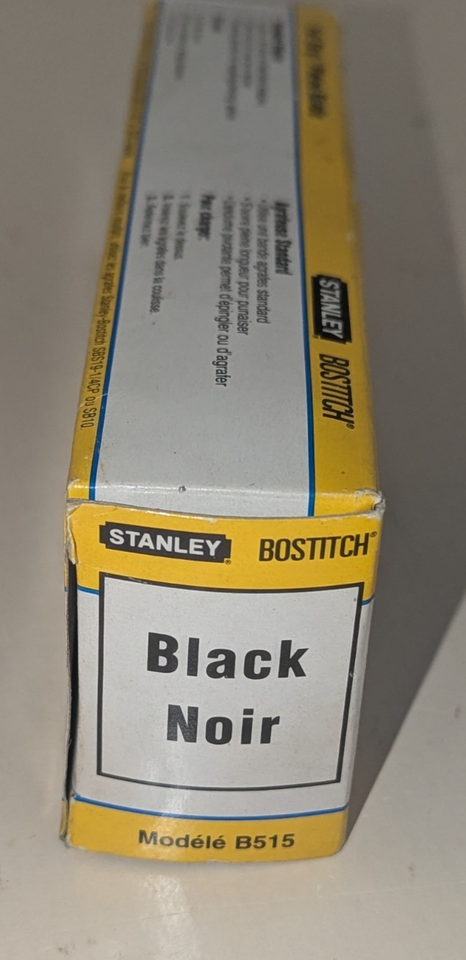 STANLEY BOSTITCH Classic Metal Stapler 20-Sheet Capacity Black B515 NOS ...