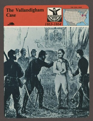 The Vallandigham Case Story of America Civil War History Card | eBay