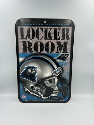 CAROLINA PANTHERS LOCKER ROOM 11"X17" PLASTIC SIGN DURABLE New | eBay