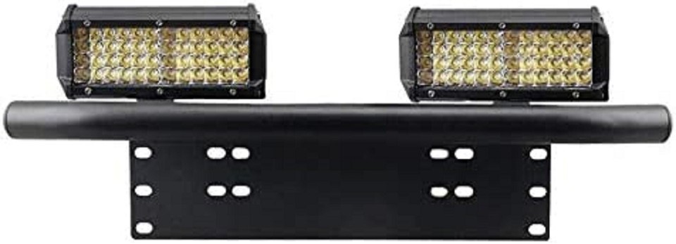 Car License Plate Frame Number Plate Bull Bar Bumper Mount Bracket LED ...