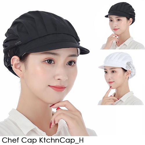 CHEF CAP Kitchen Baker Hat Chef Elastic Hat Dustproof Cap Catering ...