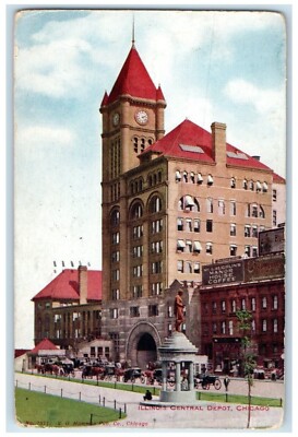 1908 Illinois Central Depot Manor House Coffee Chicago Illinois IL ...