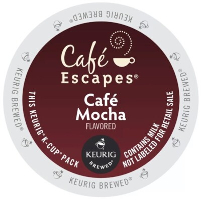 Cafe Escapes Cafe Mocha, Keurig K-Cup Pod, 84 Count - Bulk - Old Stock ...