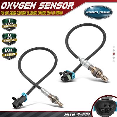 2Pcs O2 Oxygen Sensors for Chevy Silverado 2500 HD GMC Savana 3500 ...