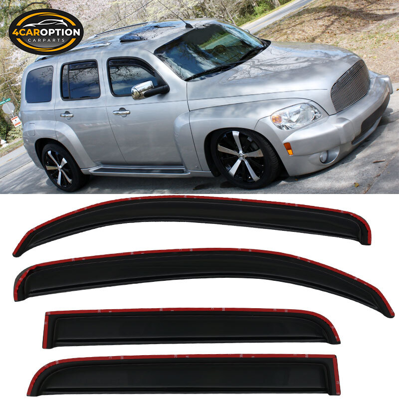 Fits 06-11 Chevy HHR 4Dr In Channel Style Window Visors Rain Sun Guard ...