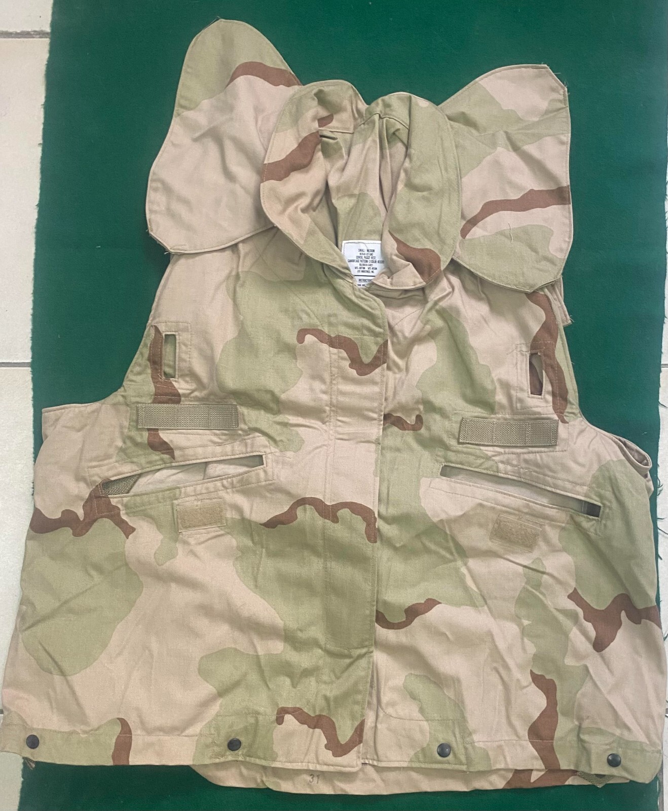 Original US Army Military DCU Desert Camo PASGT Combat Vest Cover | eBay