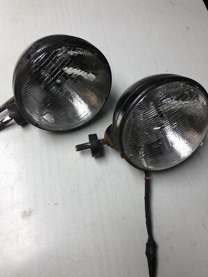 Vintage Guide Halogen Hi Low Sealed Beam Headlights Rat Rod Hot Rod ...