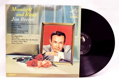 VINTAGE Jim Reeves ‎– Moonlight And Roses LP Vinyl Record Album LPM ...