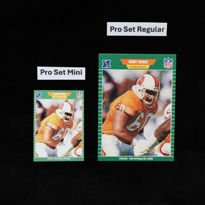 1989 Randy Grimes Tampa Bay Buccaneers Pro Set Mini #410 ... See ...