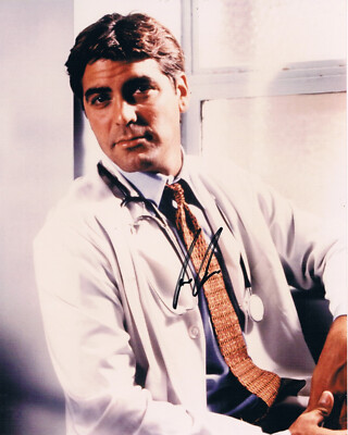 George Clooney 1961- genuine autograph signed 8"x10" photo Dr. Doug ...