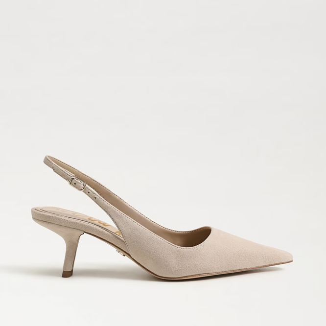 Sam Edelman Bianka Slingback Cappuccino Suede Pump Women's sizes 6-11 ...