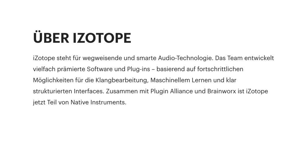 iZotope – RX 11 Elements – VST / AU / AAX / Audio-Plugin | eBay