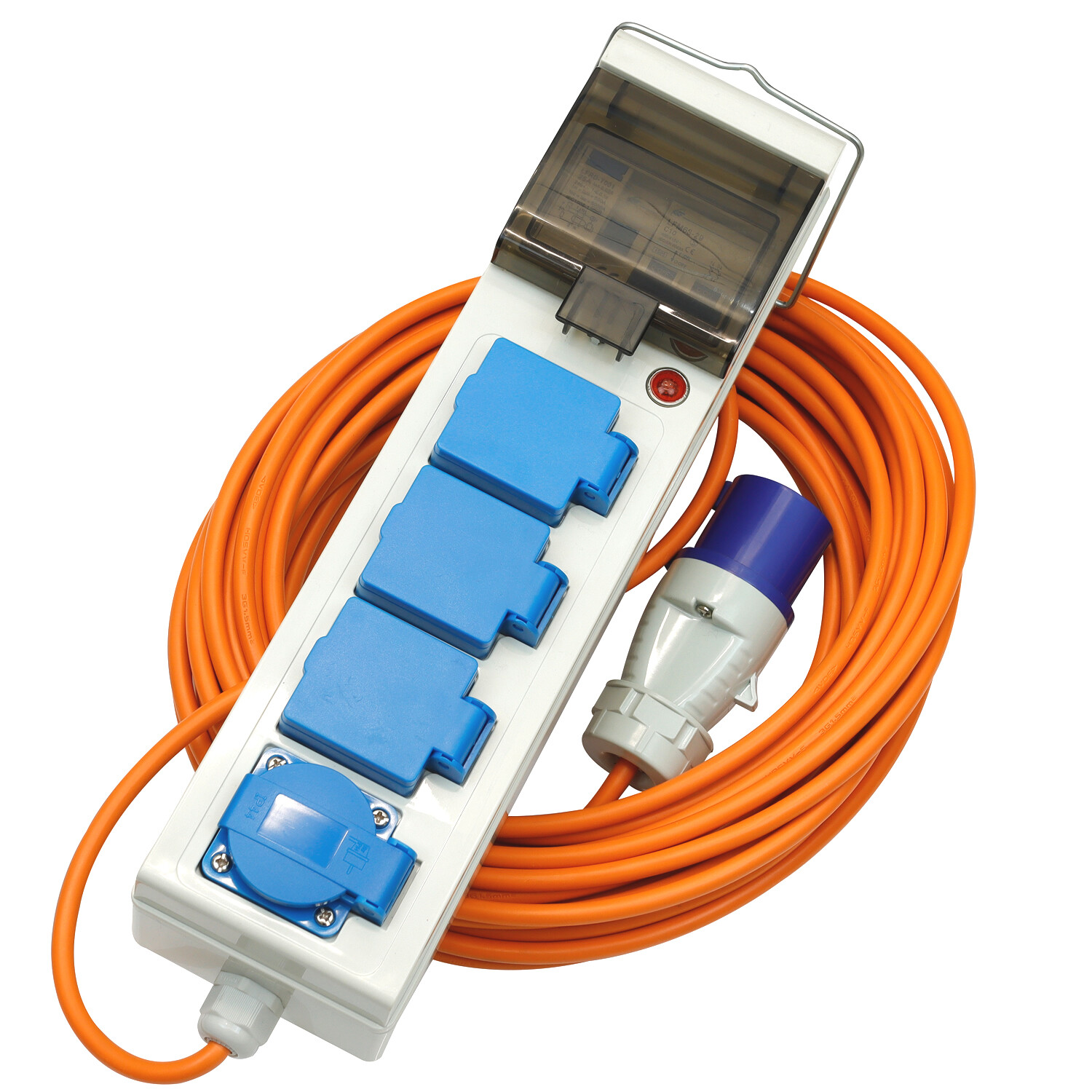 Caravan Camping Site 240V 5 Way Mobile Mains Power Hookup Extension ...