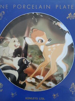 Disney Cartoon Classics By Kenleys LTD Bambi 1942 Collectable Plate ...