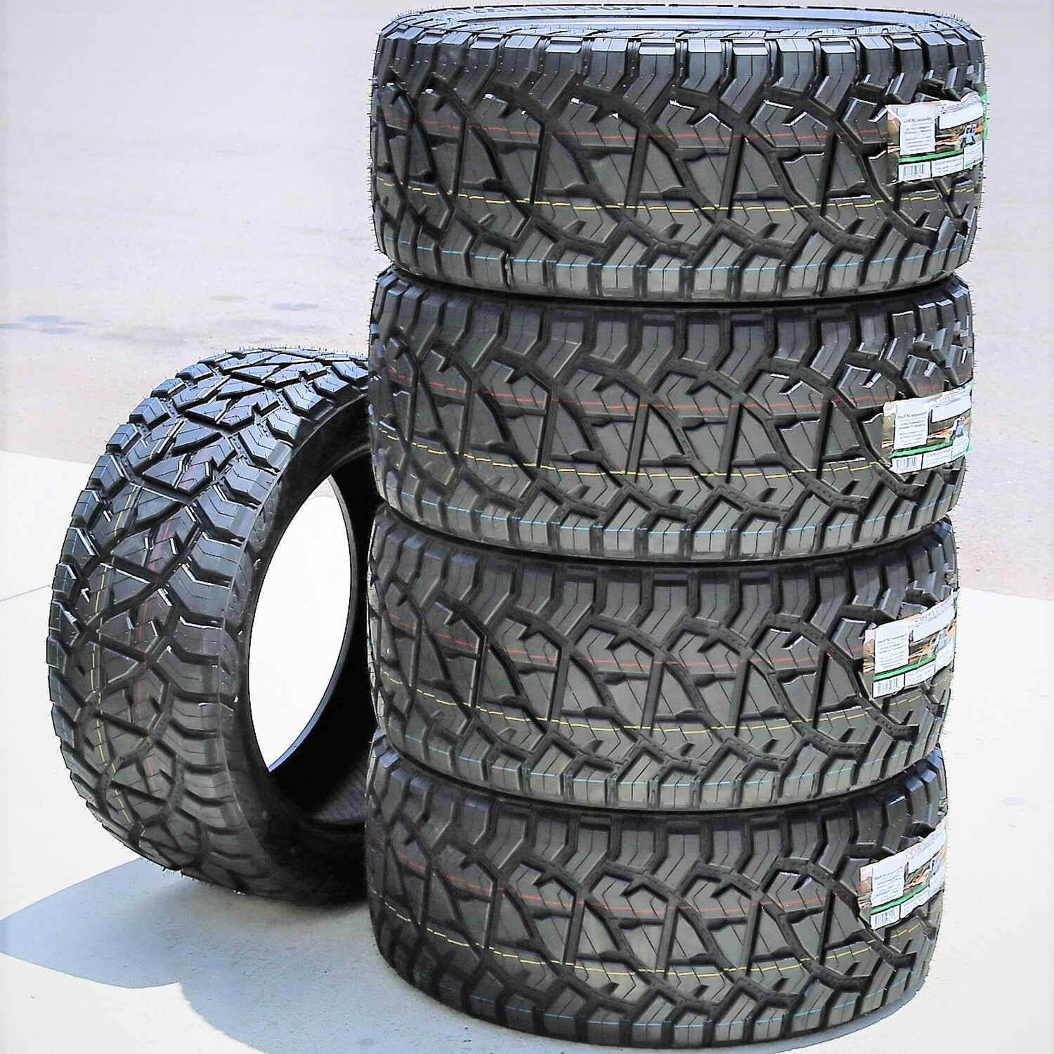 5 Tires 33X12.50R17 Greentrac Rough Master-RT RT R/T Rugged Terrain E ...