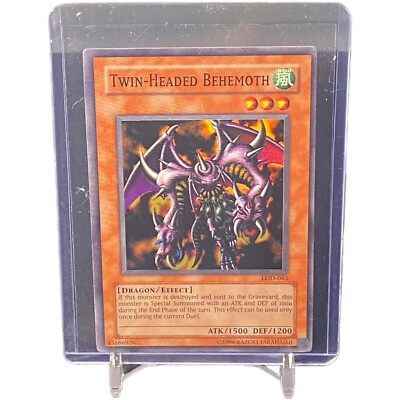 Twin-Headed Behemoth Super Rare Unlimited Yu-Gi-Oh! Card #LOD-063 W ...