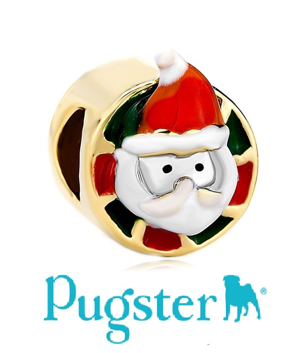 Pugster European Silver Santa Face, Silver Santa with bell, Gold Santa ...