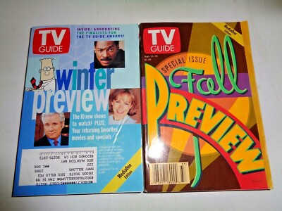 TV GUIDE FALL 1998 NM & WINTER 1999 VG PREVIEW 2-ISSUE LOT CRUSADE ...