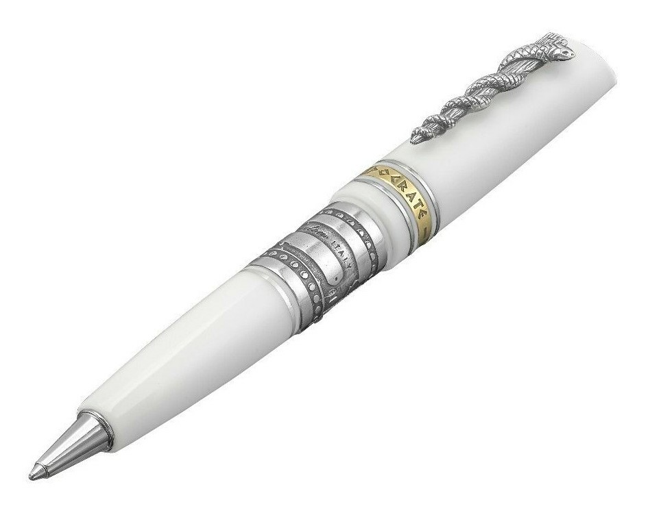 Marlen Ippocrate (Hippocrates) Ballpoint Pen Silver Rod of Asclepius # ...