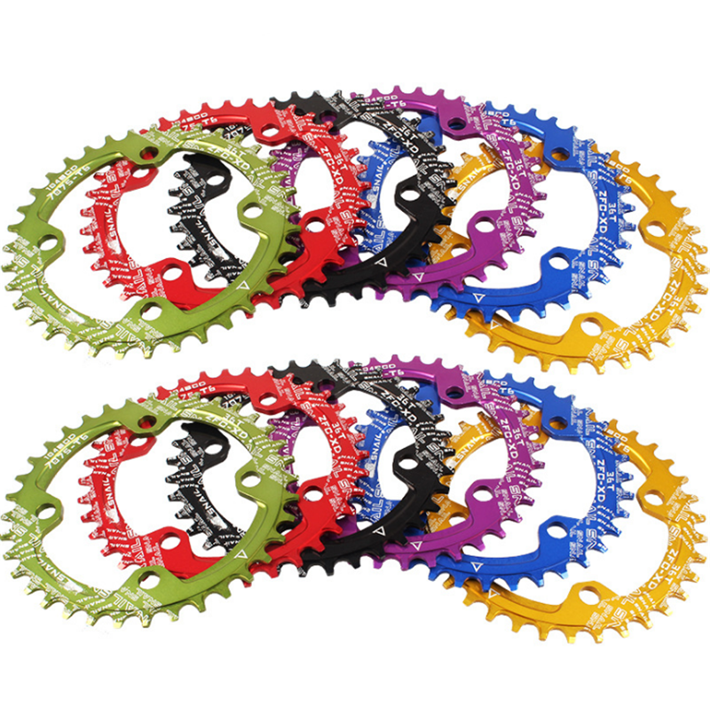 MTB Bike Bicycle Single Narrow Wide Oval Round Chainring BCD 104mm 32 ...