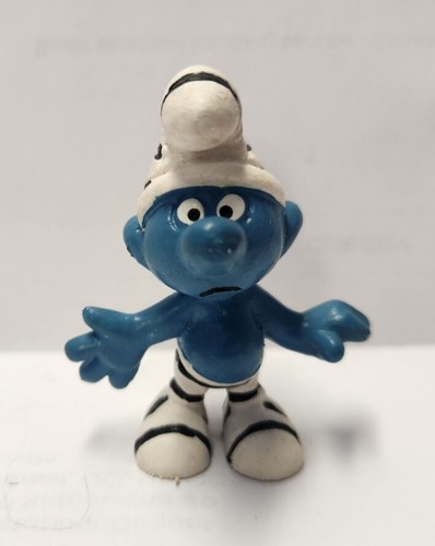 Smurfs 20010 Prisoner Smurf Jail Bird Rare Vintage Figure Toy PVC ...