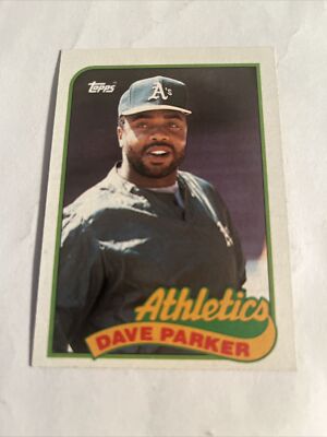 1989 Topps Dave Parker #475 Oakland Athletics | eBay