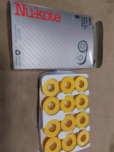 Nu-kote Model 69TL Lift-Off Tapes, Pack Of 6 New Free Shipping..F118 | eBay