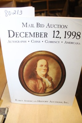 EARLY AMERICAN HITORY AUCTION MAIL BID AUCTION DECEM... | eBay