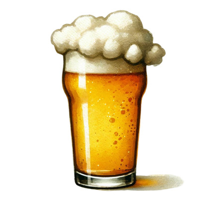 XXL 18X18 Car Sticker Watercolor Beer Glass Sticker Weatherproof Vinyl ...