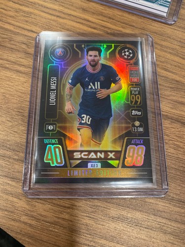 Topps Match Attax Lionel Messi Limited Edition Scan X RARE SP XLE3 💎🔥 ...
