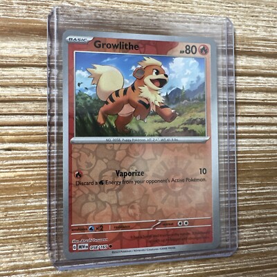 Growlithe 058/165 Reverse Holo Scarlet & Violet 151 Common Pokémon Card ...