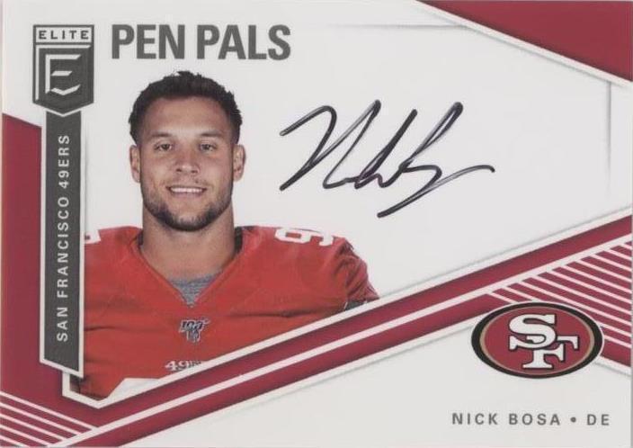 2019 Panini Donruss Elite - Pen Pals Nick Bosa #PP-NB (AU, RC) for sale ...