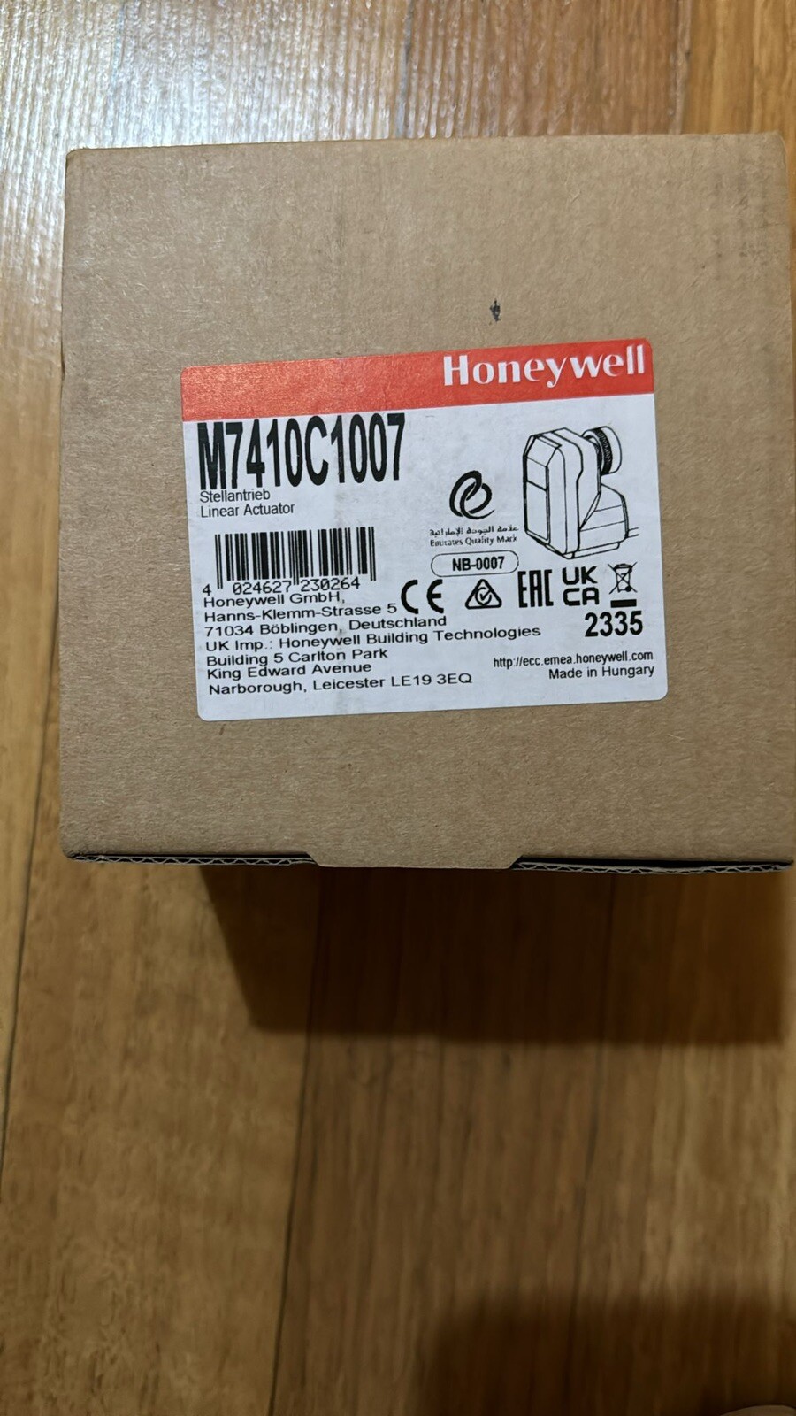 Honeywell M7410C1007 24VAC 3-PT 6.5mm Motorized Linear Actuator for ...