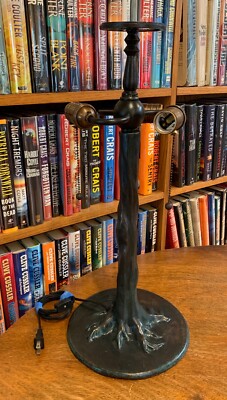 Antique Tiffany Studios Reproduction Bronze Tree Trunk Lamp Base | eBay