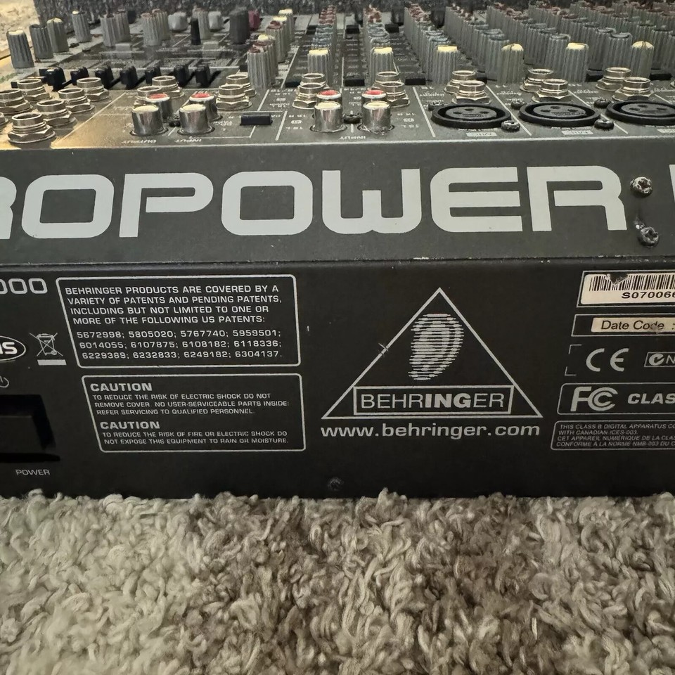 Behringer 16 Channel Europower Pmp5000 Mixer TESTED | eBay